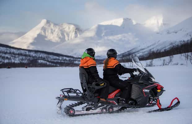 Tromsø: Advanced Snowmobile Tour with Meal and Transfer | GetYourGuide