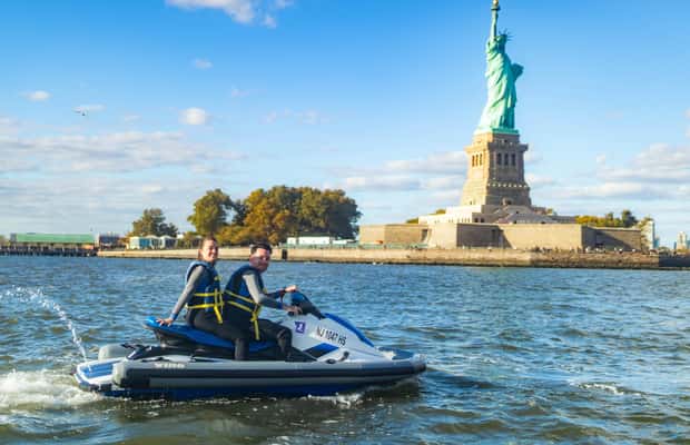 NYC: Manhattan Loop & Statue of Liberty Jet Ski Tour | GetYourGuide