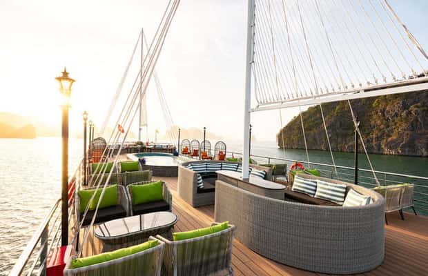 Hanoi: 5 Star Day Cruise with Jacuzzi, Kayak,Cave,Speed boat | GetYourGuide