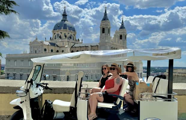 Madrid: Private Tuk Tuk Tour with Expert Guide and Panoramic Views ...