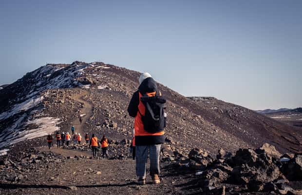 Reykjavík: vulkaanuitbarsting en wandeltocht door Reykjanes | GetYourGuide