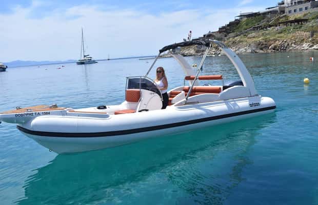 Mykonos: 3 hour Private Boat Cruise to South Coast Beaches | GetYourGuide