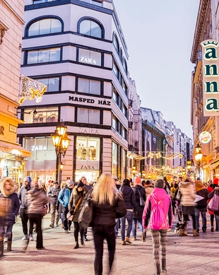 Vaci Street Budapest