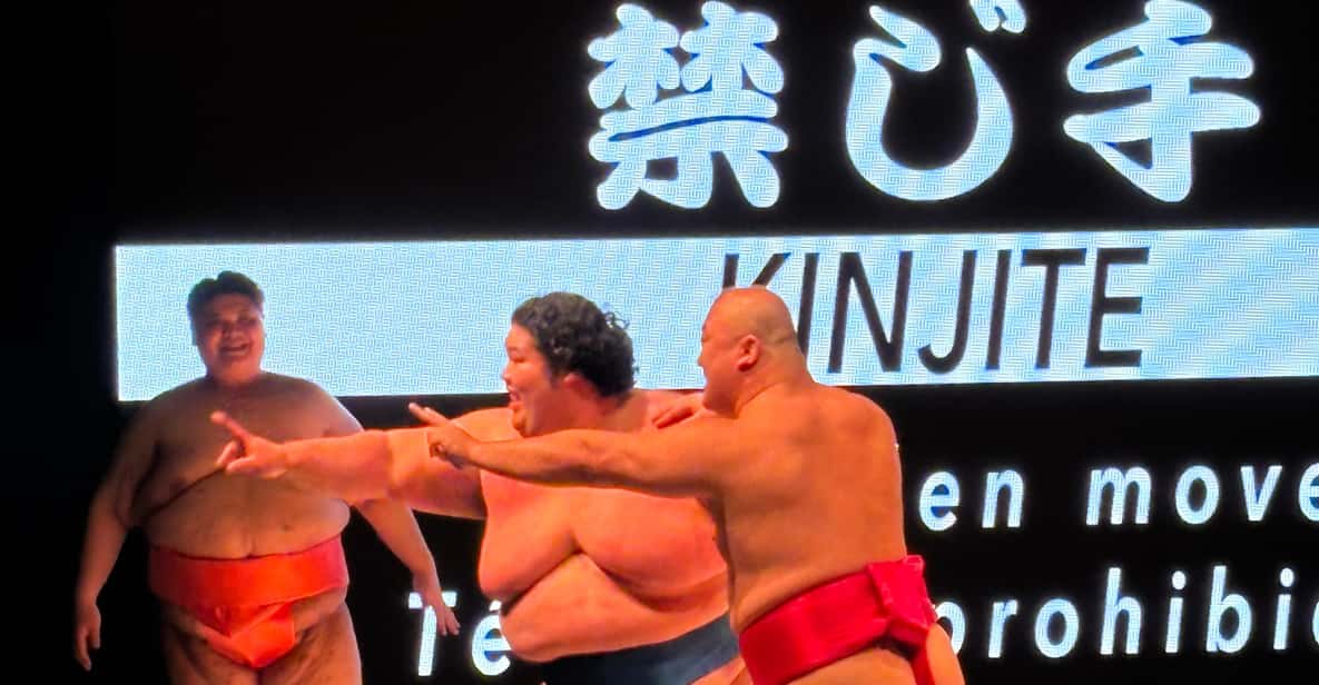 Osaka: Sumo Stage Show with Bento & Fight + Photo Shooting | GetYourGuide