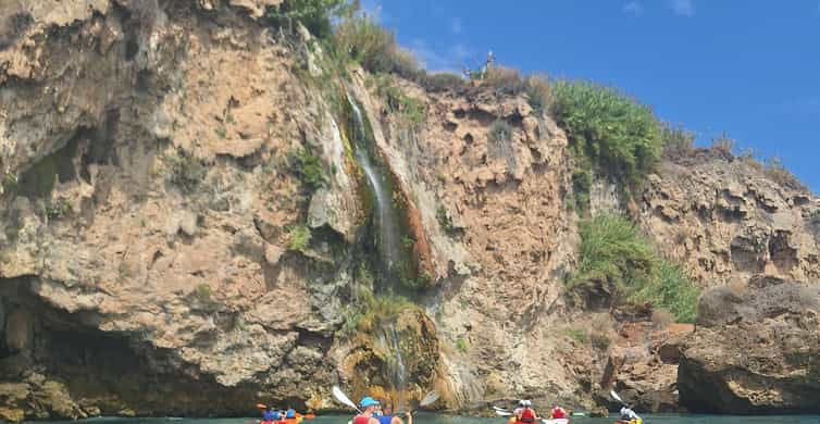 Nerja: Guided Kayak Tour Nerja Cliffs and Maro Waterfall | GetYourGuide