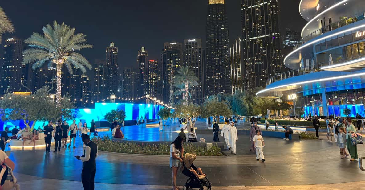 Dubai: Nighttime Guided City Tour by Van & DXB Fountain Show | GetYourGuide