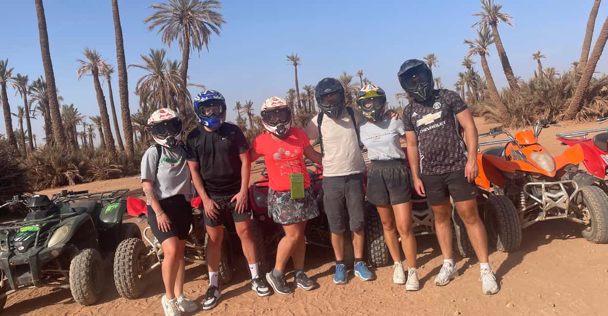 Quad bike ride in the Marrakech palm grove desert | GetYourGuide