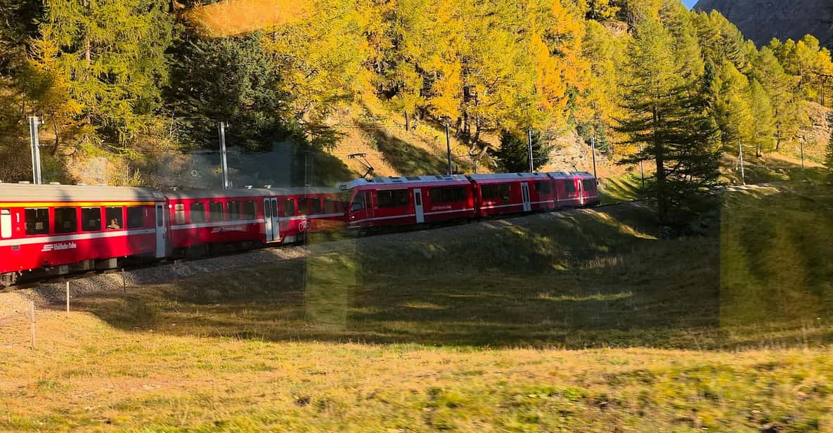 Tirano to St. Moritz: Bernina Red Train Return Day-Ticket | GetYourGuide