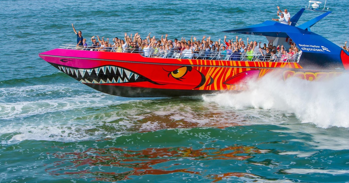 Boston: City Cruises Harbor Codzilla High Speed Thrill Boat | GetYourGuide