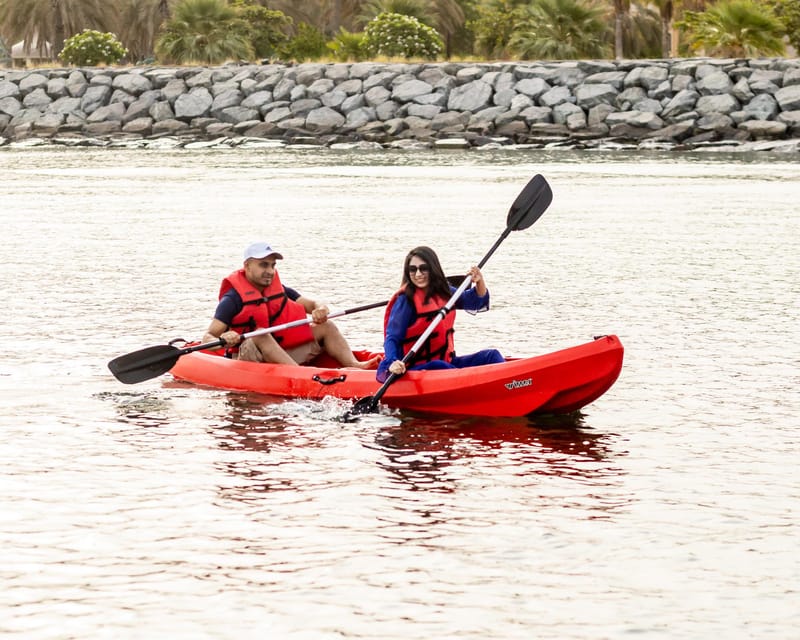 Feel the happiness while exploring Dubai with Double Kayak | GetYourGuide