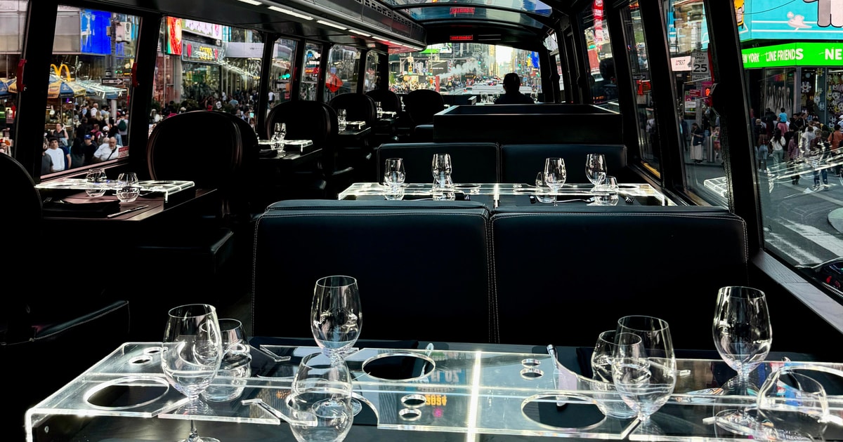 New York City: Bustronome Gourmet Dinner Tour | GetYourGuide