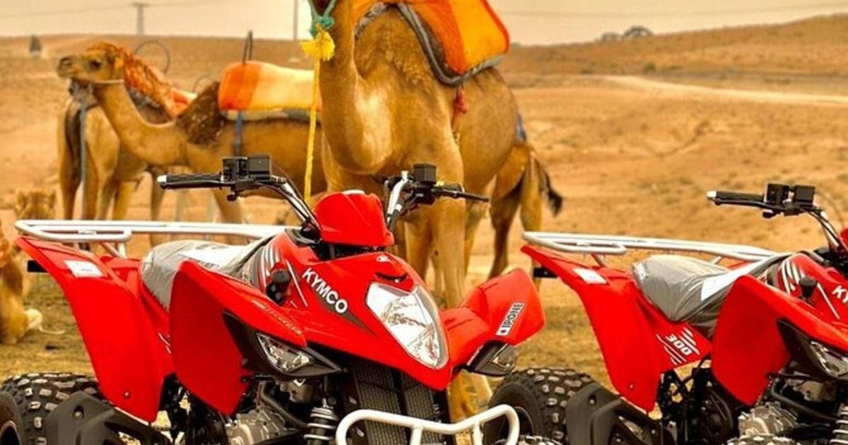 Marrakech: Excursión en quad por el desierto de Agafay Paseo en camello ...