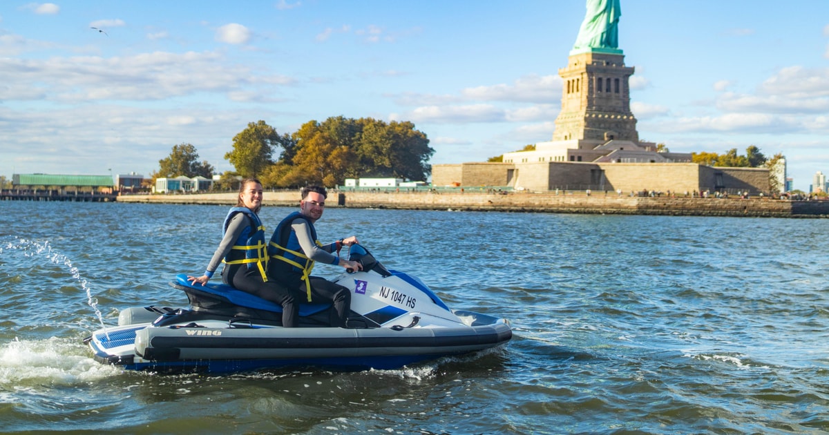NYC: Manhattan Loop & Statue of Liberty Jet Ski Tour | GetYourGuide