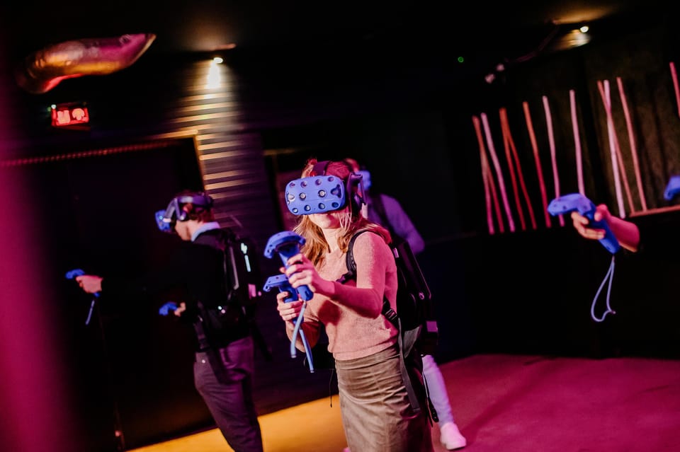 Amsterdam: A’DAM VR Game Park Zombie Shooter Free Roaming | GetYourGuide