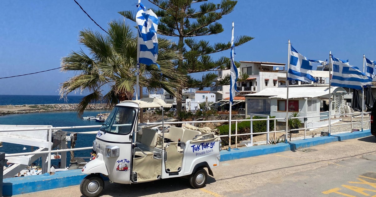 Crète : Malia, plage de Potamos et circuit en tuk-tuk à Sissi ...
