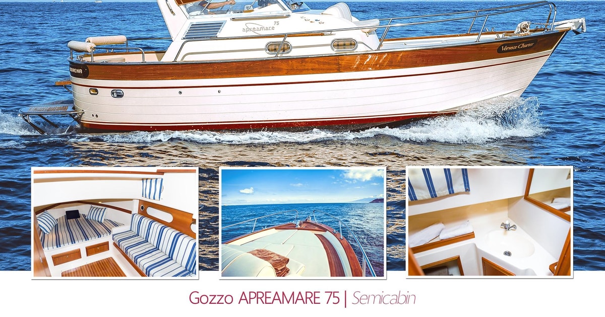 Journée privée à bord d'un Gozzo Sorrentino Apreamare 750 | GetYourGuide