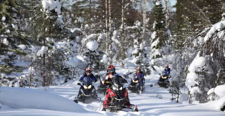 Rovaniemi: Guided Wilderness Snowmobile Ride | GetYourGuide