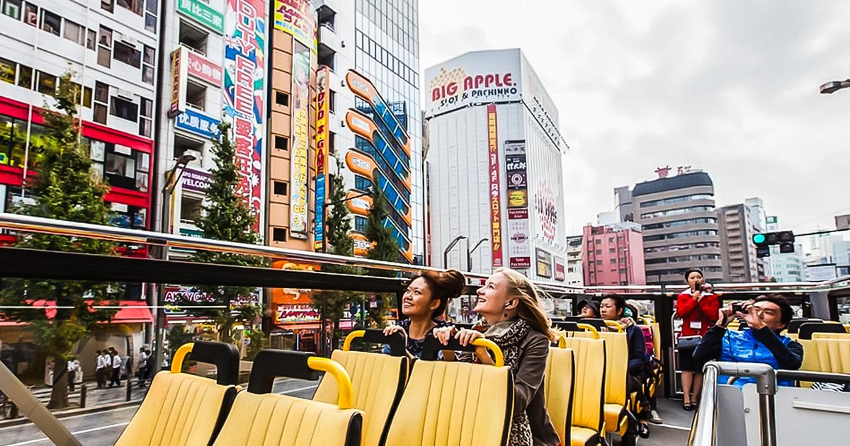 Tokyo: Hop på-/hop af-bus sightseeing billet | GetYourGuide