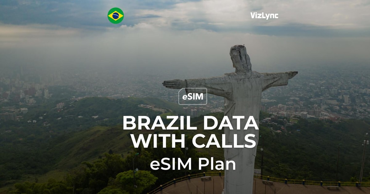 Plano eSIM Brazil Travel com dados e chamadas de alta velocidade | GetYourGuide