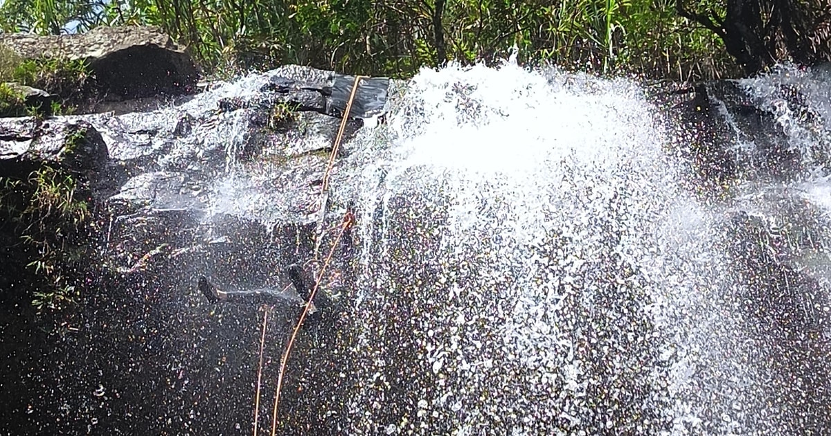 Jutera tour: descend a 35-meter-high waterfall | GetYourGuide