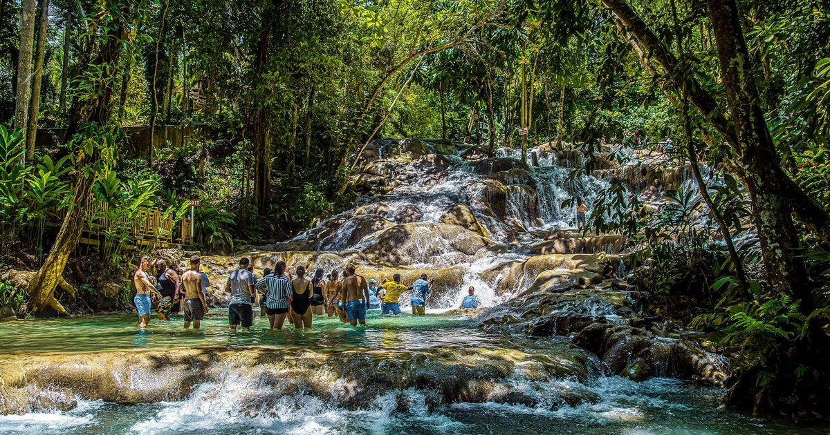 Ocho Rios: Dunn's River Falls Climb and Zipline Adventures | GetYourGuide