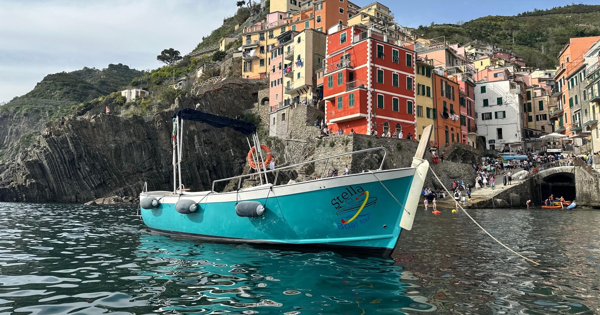 From Riomaggiore: Guided Boat Tour around Cinque Terre | GetYourGuide