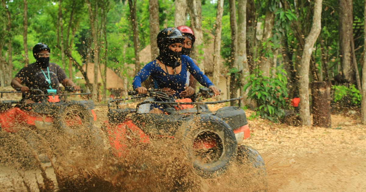Tulum: SINGLE ATV, Zip Lines and Cenote Adventure with Lunch | GetYourGuide