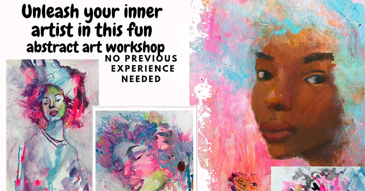 London: Paint and Sip Abstract Mixed Media Painting Session | GetYourGuide