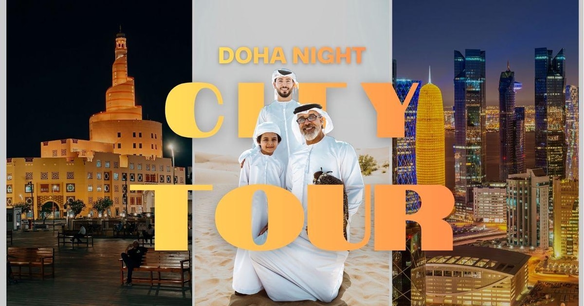 Doha: Night Skyline Tour in a Special Land Cruiser | GetYourGuide