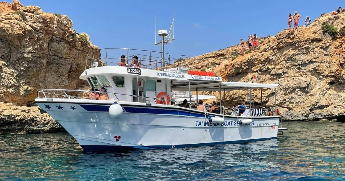 Comino: Excursiones privadas en barco, paradas para nadar y visitas a cuevas | GetYourGuide