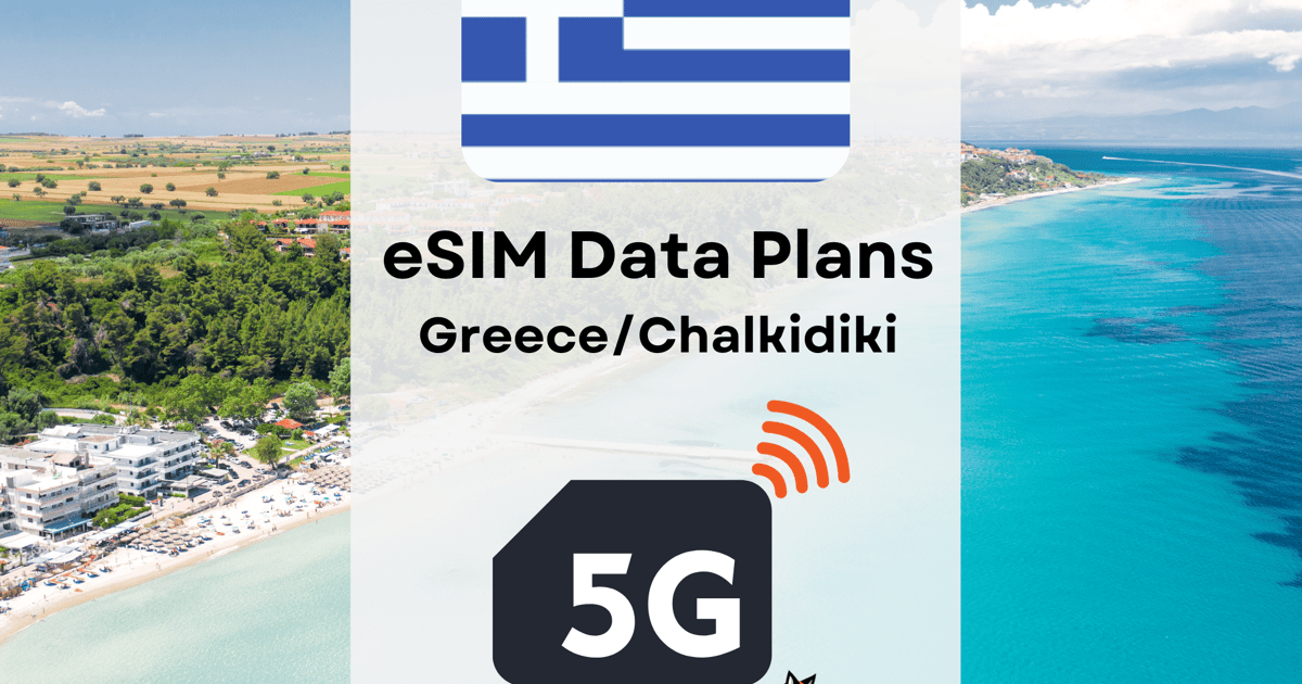 Chalkidiki: Greece/Europe eSIM Internet Data Plan high-speed | GetYourGuide