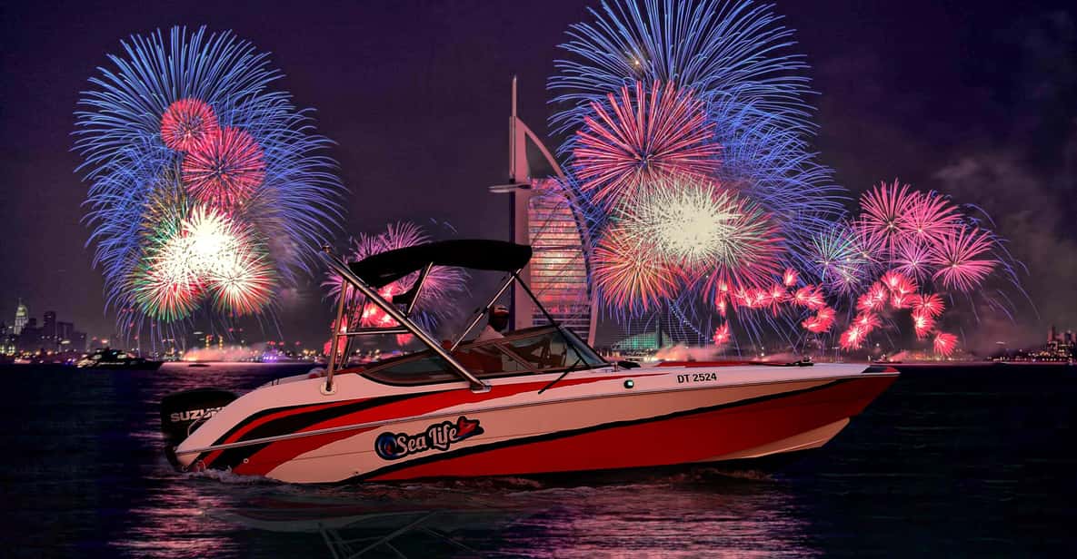 Dubai: New Year's Eve Private or Shared Fireworks Boat Tour | GetYourGuide