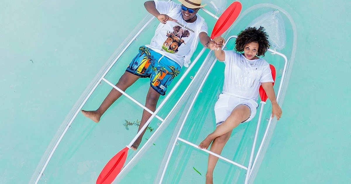 Zanzíbar: Kayak transparente y dron (con servicio de recogida incluido ...