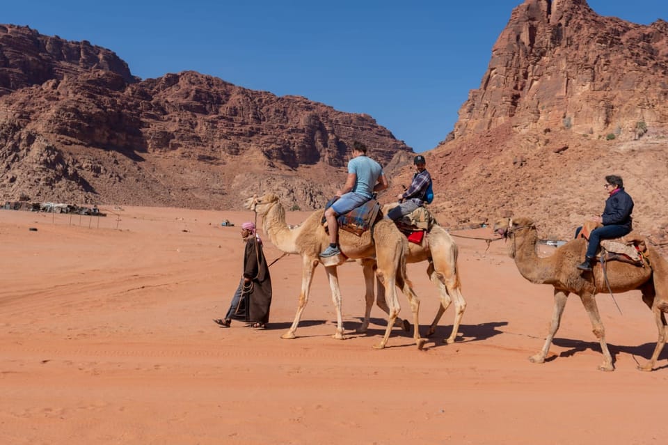 Wadi Rum: Camel ride + jeep tour | GetYourGuide
