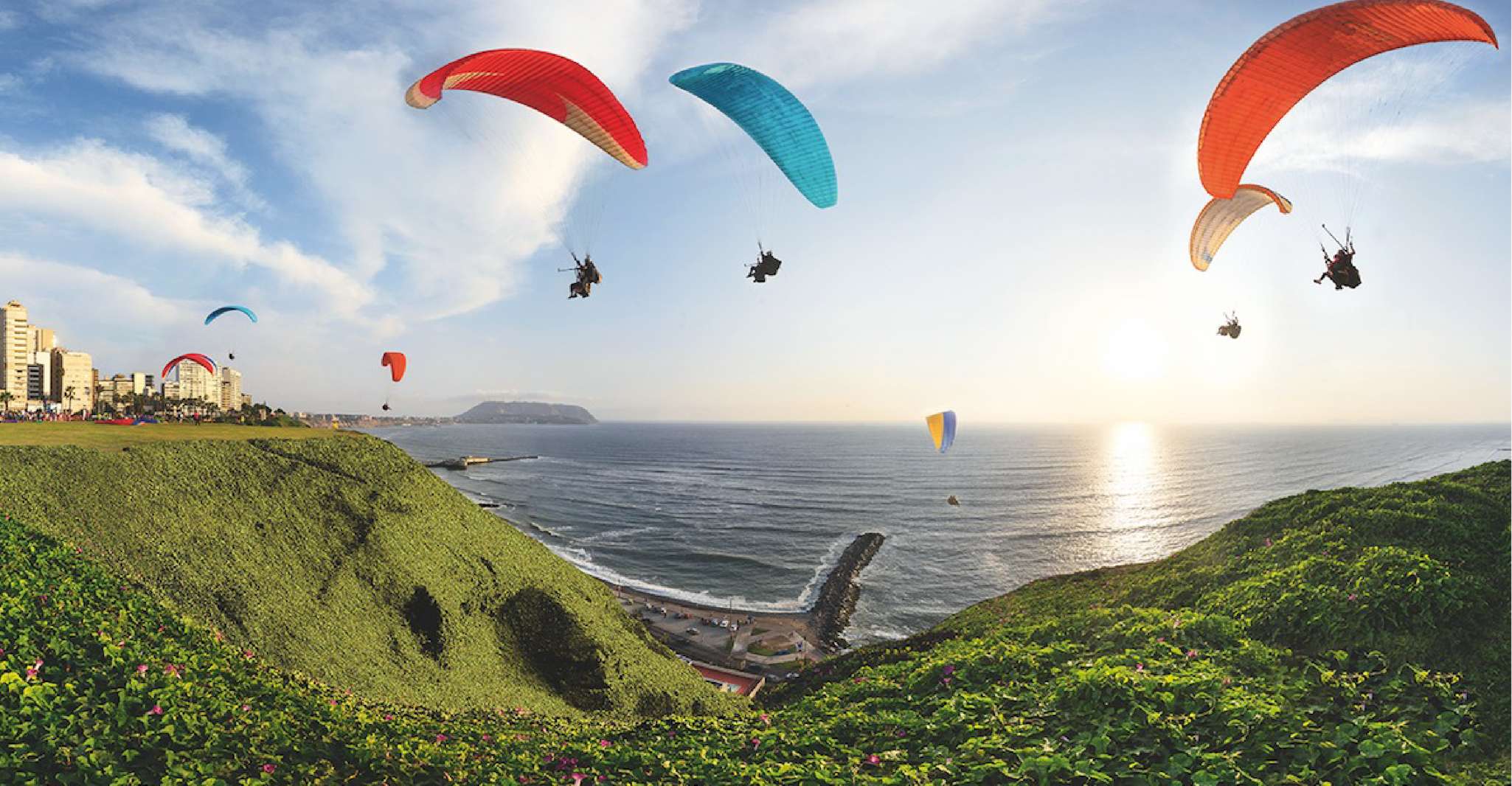 Lima, Tandem Paragliding Tour of the Miraflores District | Adventure in ...