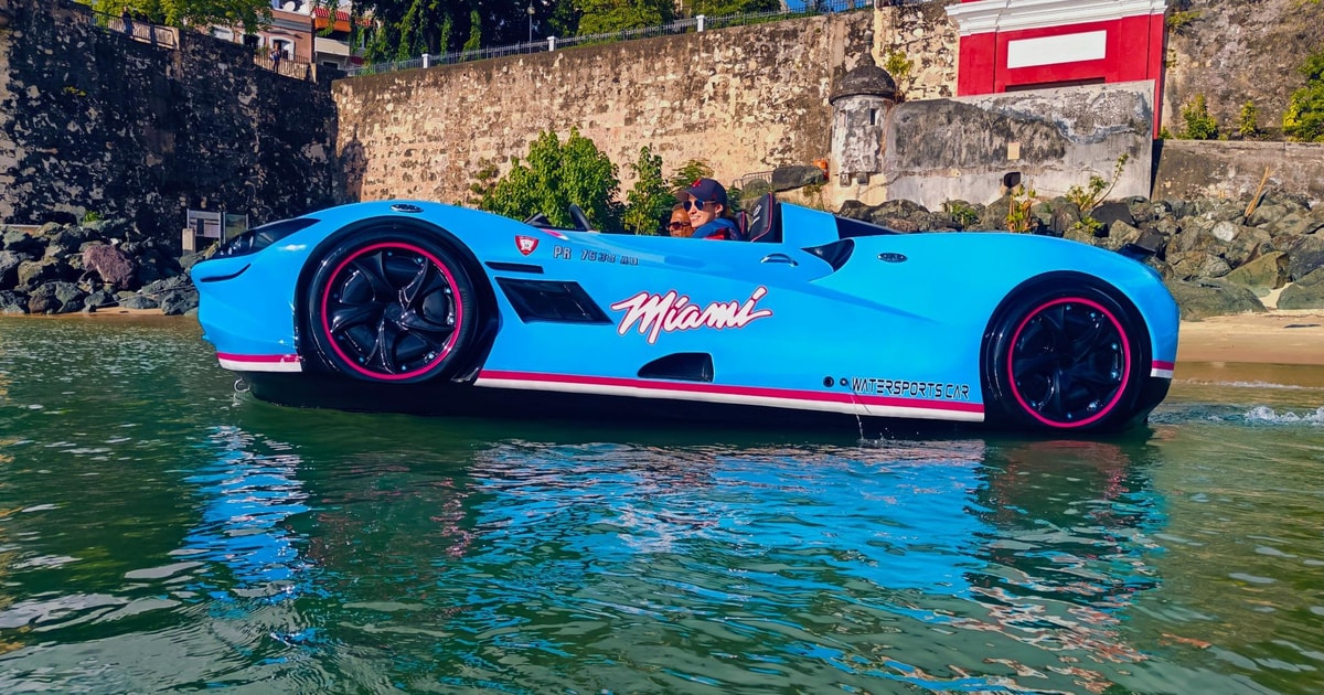 San Juan: WATER JET CAR- Blue McLaren | GetYourGuide