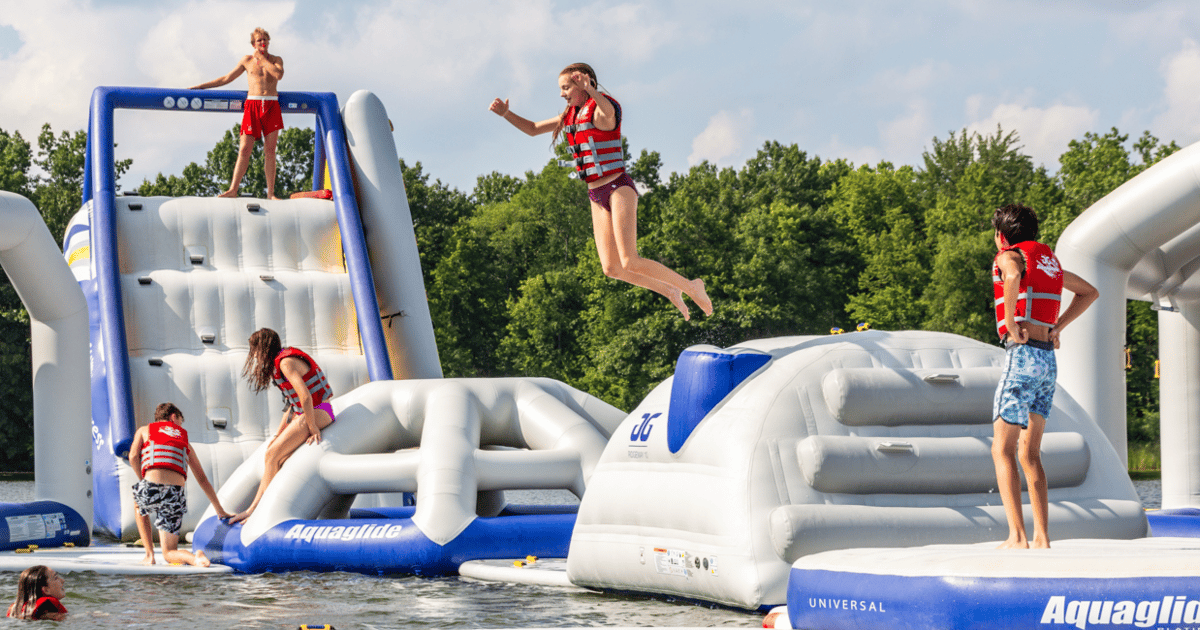 Kent: Aqua Park Inflatable Water Course Ticket for Two | GetYourGuide