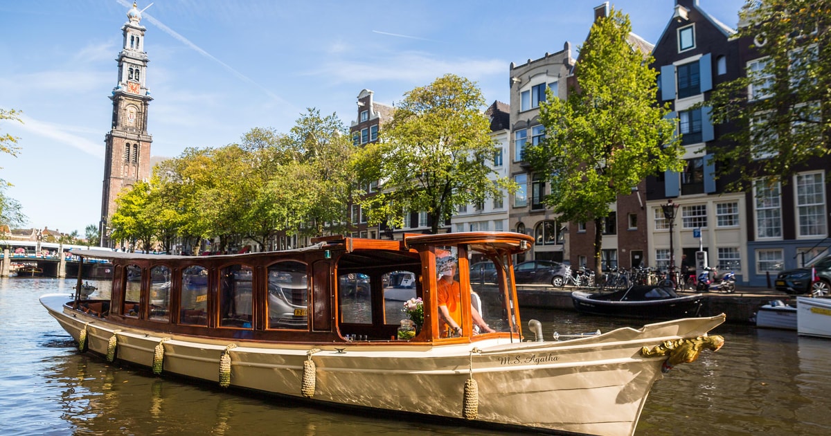 🛳️ Amsterdam: Covered Canal Cruise with Unlimited Drinks Option No ...