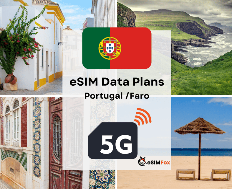 Faro : eSIM Internet Data Plan Portugal high-speed 4G/5G | GetYourGuide