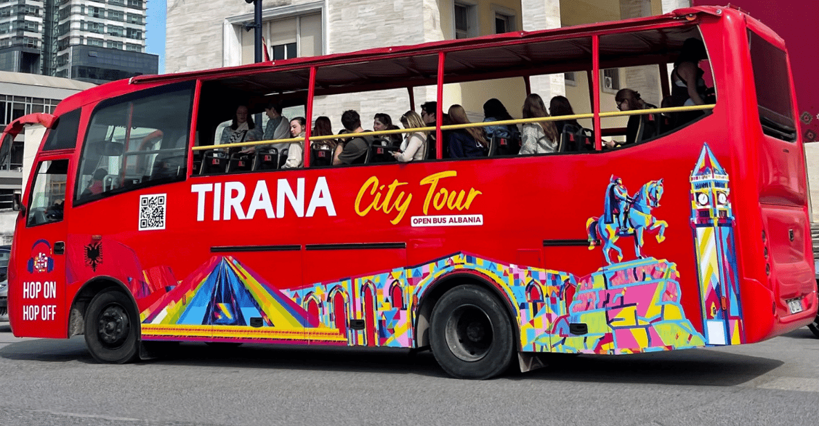24h Ticket - Tirana City Tour - Open Top Bus | GetYourGuide