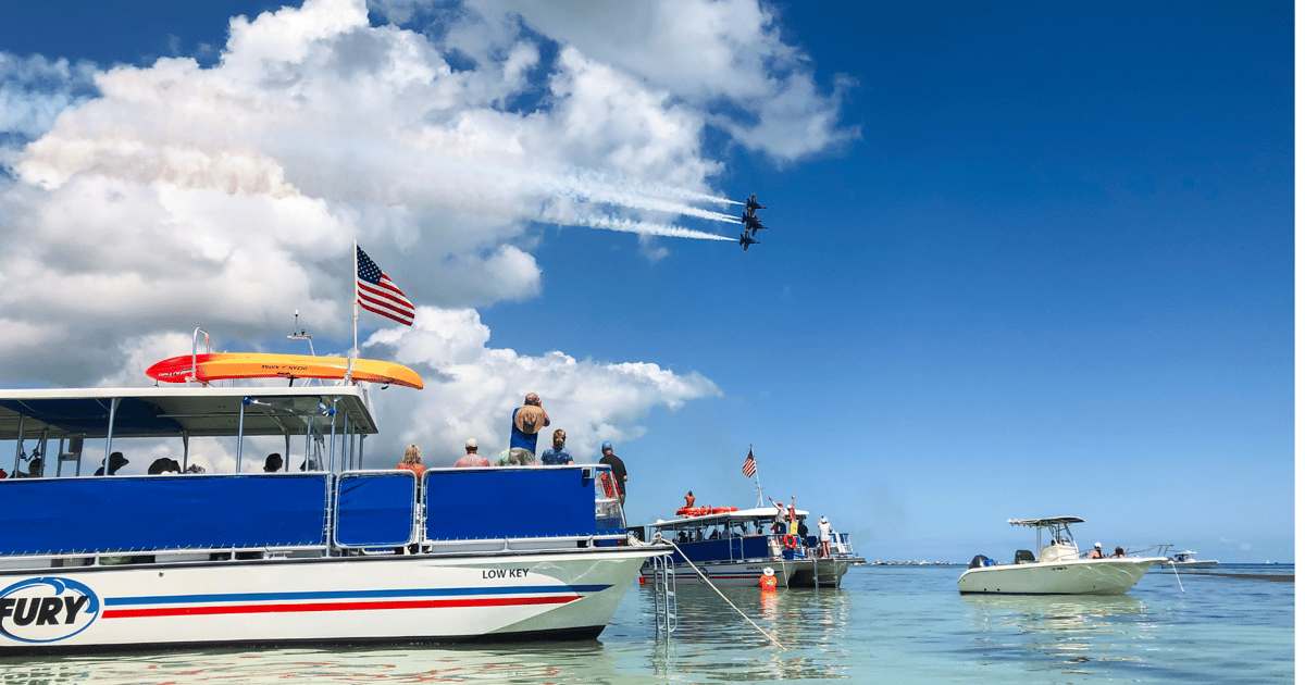 Key West: NAS Air Show Blue Angels Viewing Boat Tour | GetYourGuide
