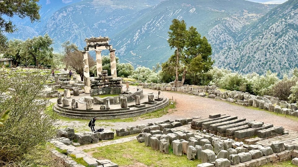 Delphi Navel Of Earth Hosios Loukas Full Day Private Tour | GetYourGuide