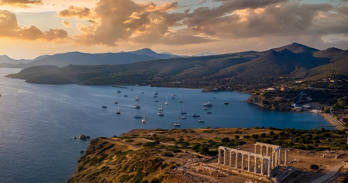 Capo Sounion, Tempio di Poseidone, tour privato della Riviera di Atene ...