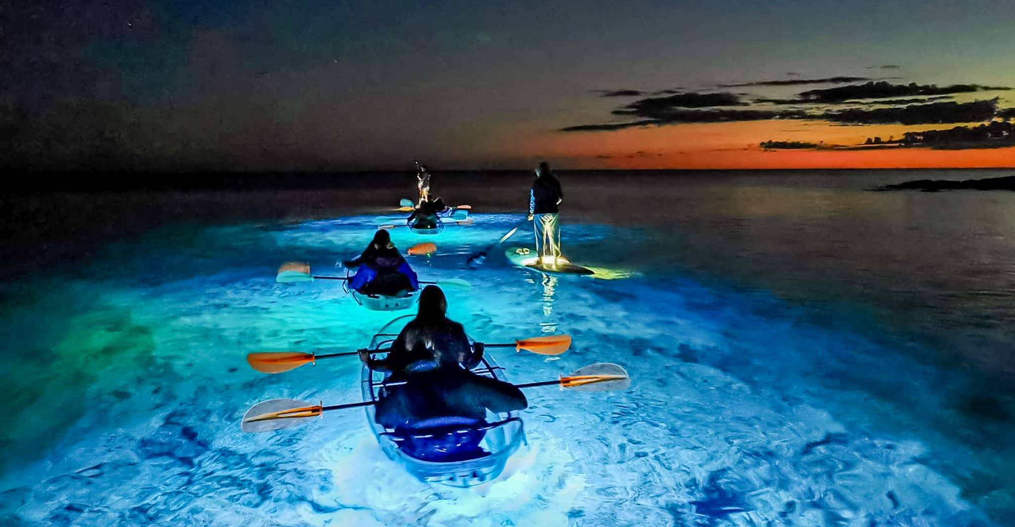 Pula, Night-Time Sea Kayaking Tour in Transparent Kayak | Water ...