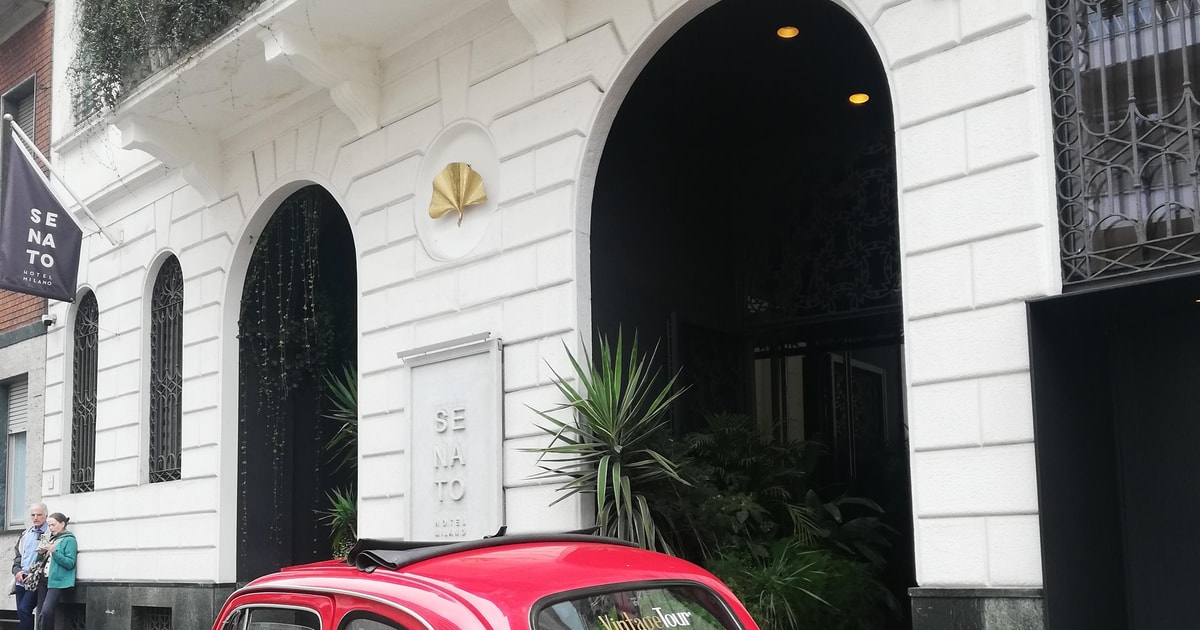 Milaan: Grand Tour per rode Fiat 500 (4 uur, 4 haltes) | GetYourGuide