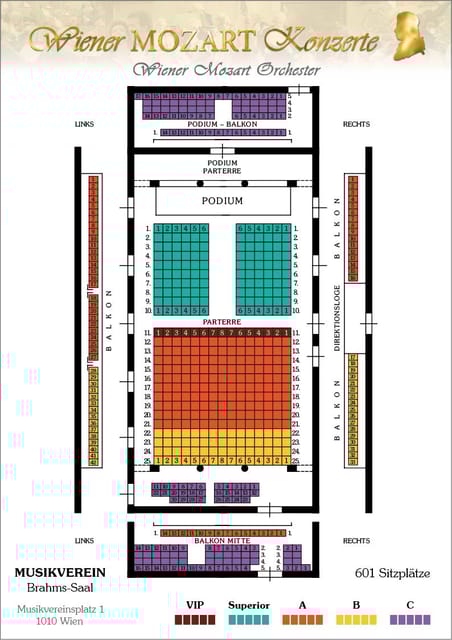 Vienna: Mozart Concert in the Brahms-Saal | GetYourGuide