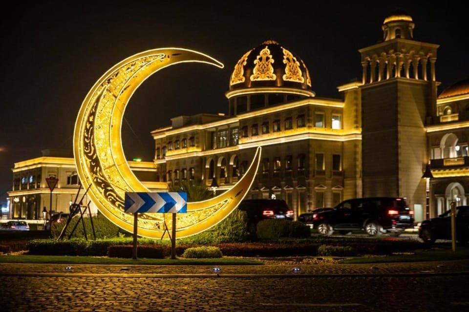 Doha Qatar night city tour dhow boat and certified guide. | GetYourGuide