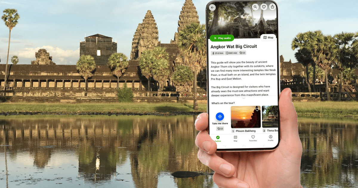 Angkor Wat Big Circuit - wycieczka z przewodnikiem audio w języku ...