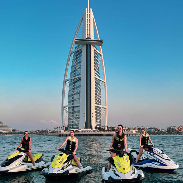 Dubai: Jet Ski Tour at Jumeirah Beach with Skyline | GetYourGuide