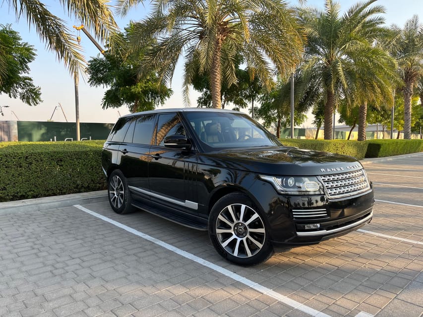 Dubai: Range Rover en chauffeur huren voor een hele dag | GetYourGuide